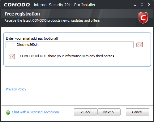 Comodo Internet Security Pro 2011 grátis por 1 ano